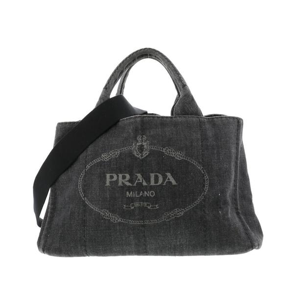 Prada | Bags | Prada 2way Shopping Tote Bag Black | Poshmark